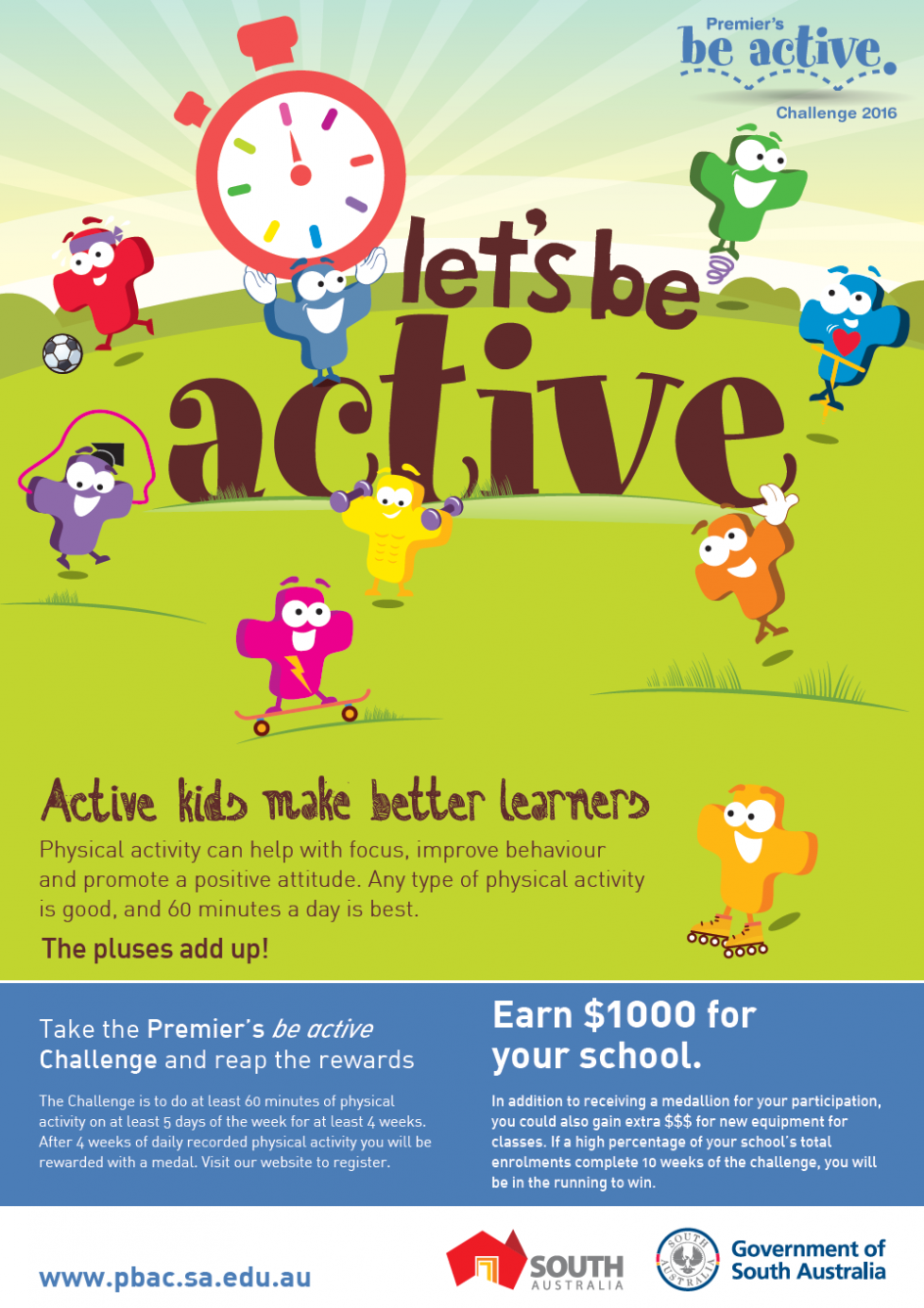 Poster History | Premiers be active Challenge SA