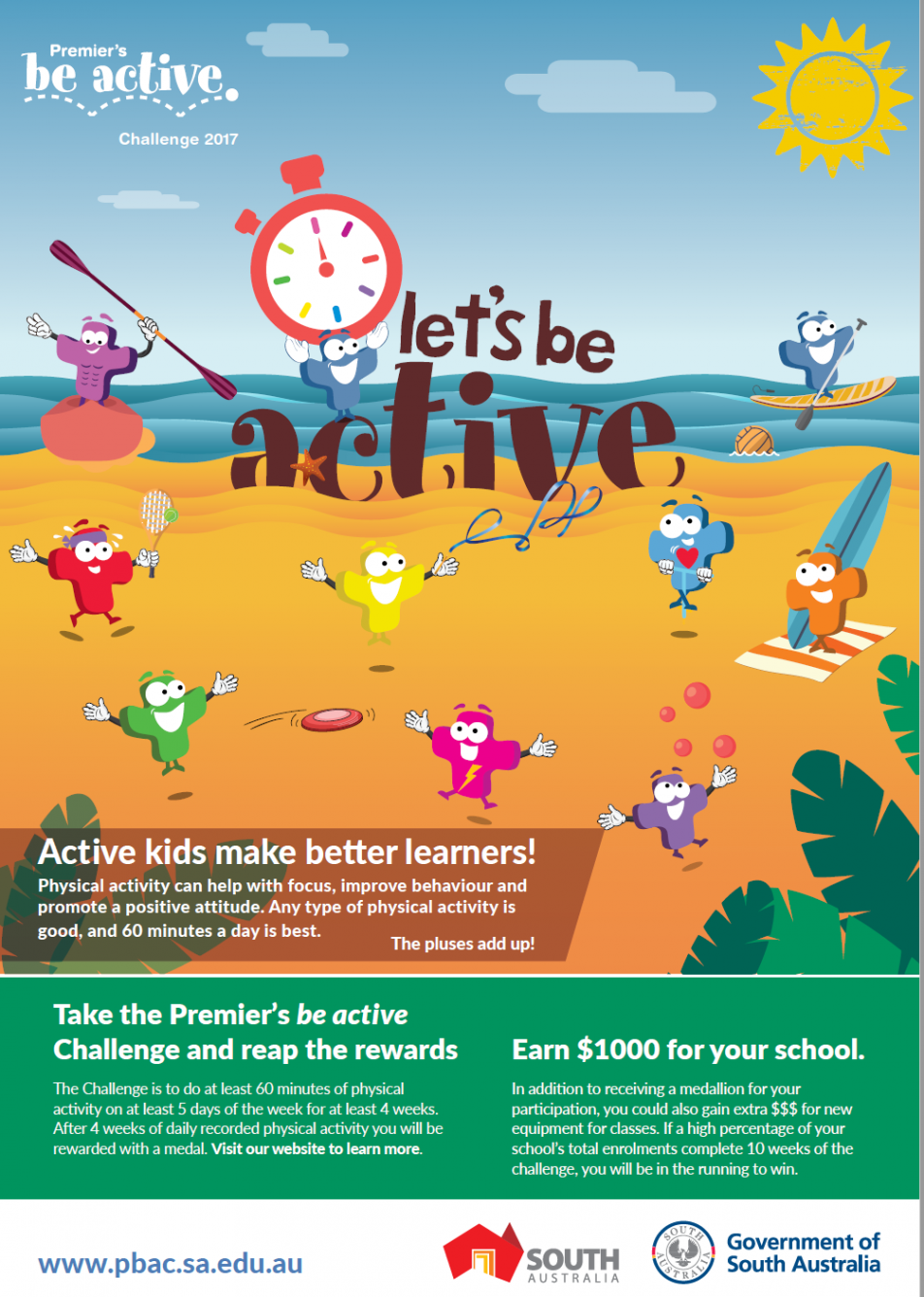 Poster History | Premiers be active Challenge SA
